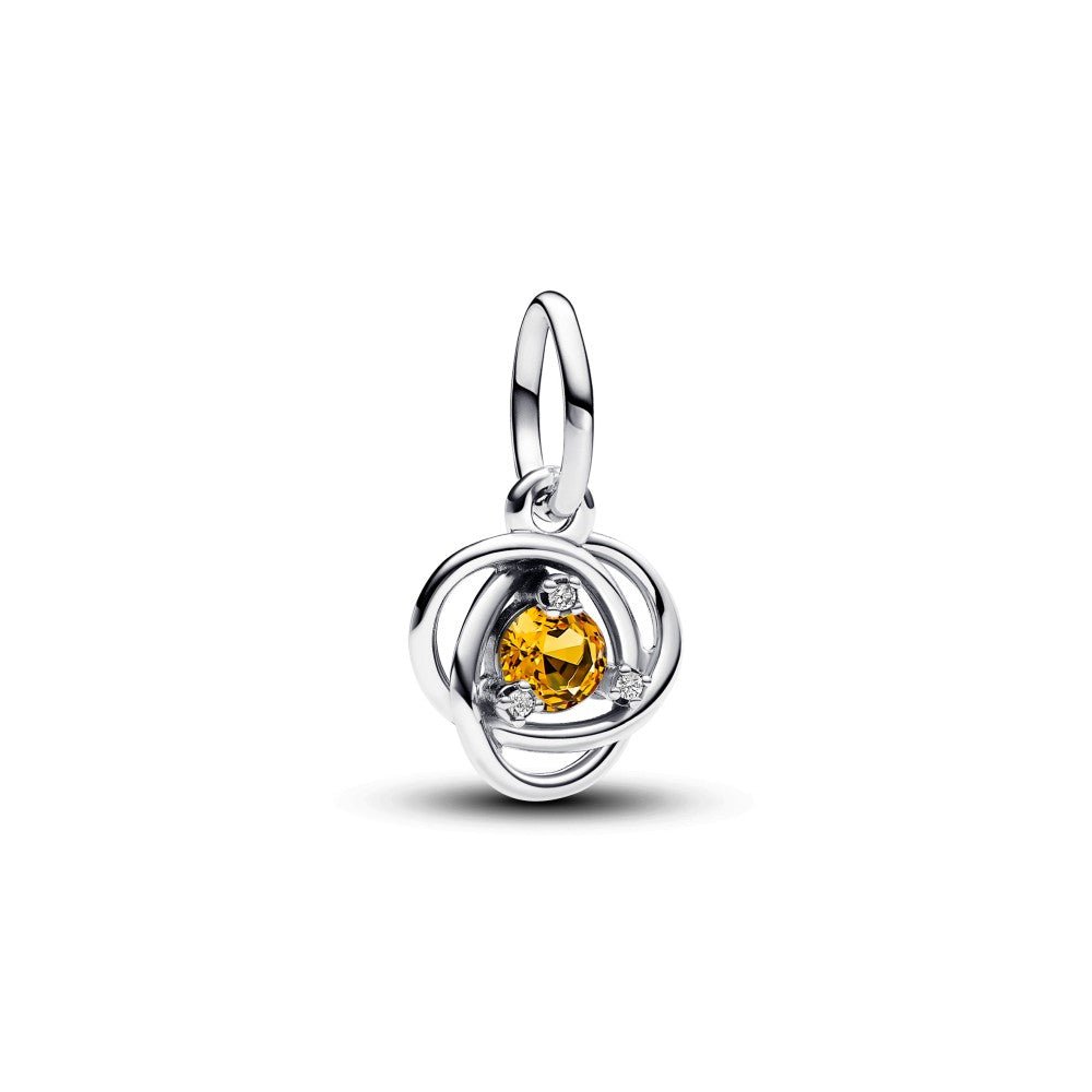 PANDORA November Birthstone Eternity Circle Dangle Charm 793125C11 ...